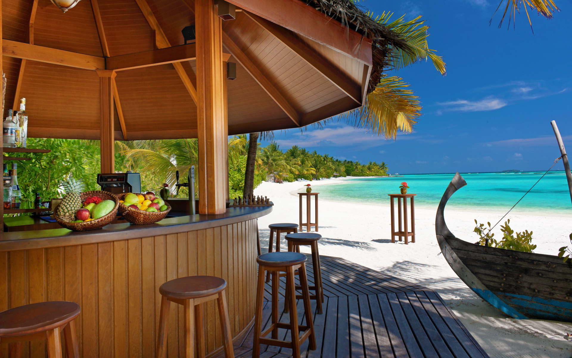 Tropical Beach Bar Wallpaper 1920x1200 32282 Tropical Beach Bar Wallpaper 1920x1200 32282