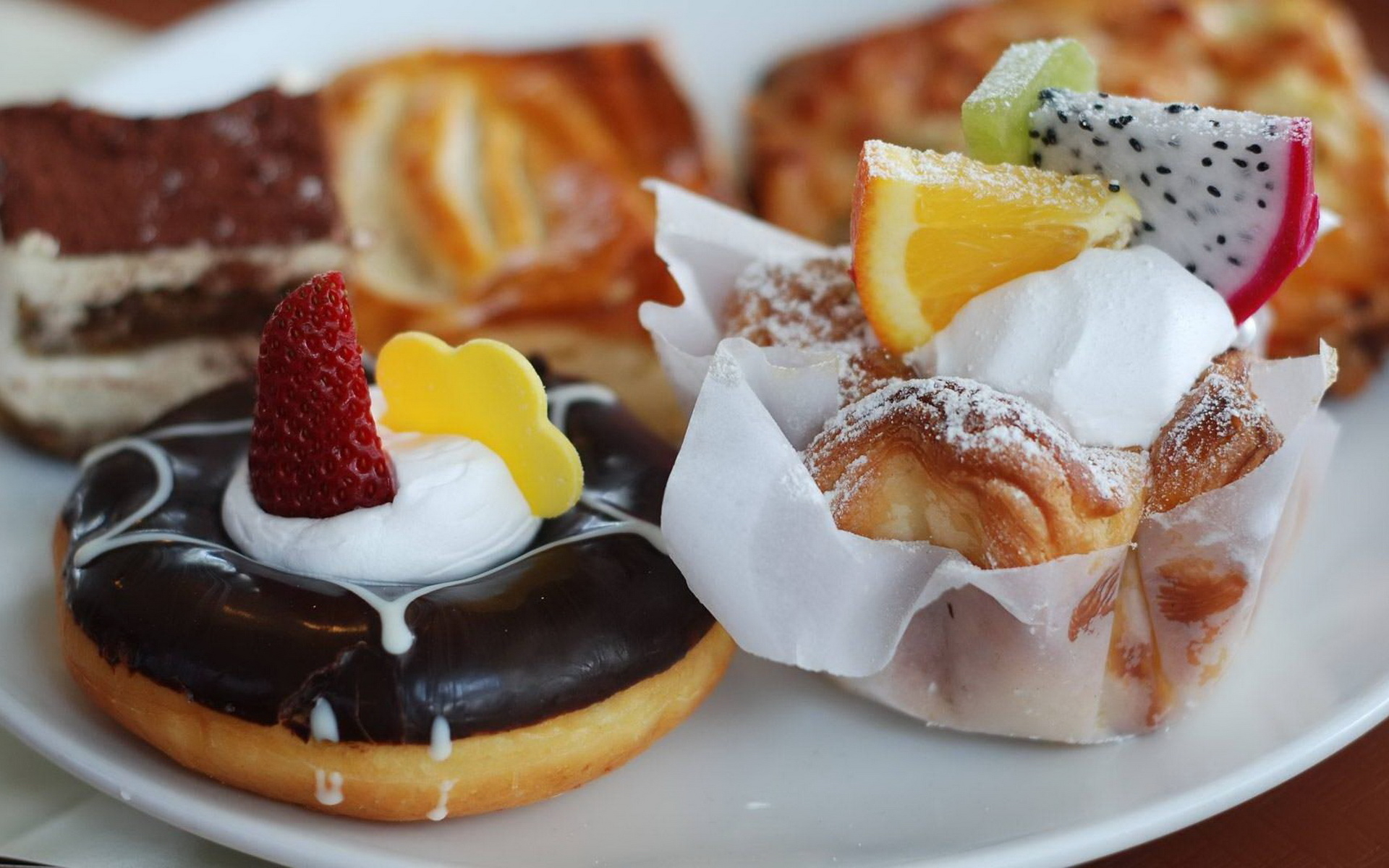 Cakes Pastries Many Wallpaper 1920x1200 23980